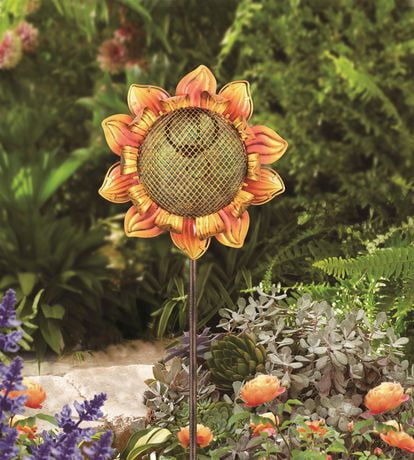 Click here for Hometrends Sunflower Feeder Stake Yellow 10 In prices