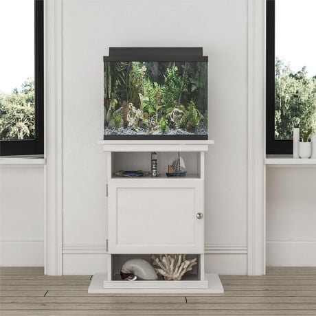 Flipper™ 10/20 Gallon Aquarium Stand, Ivory Oak | Walmart Canada