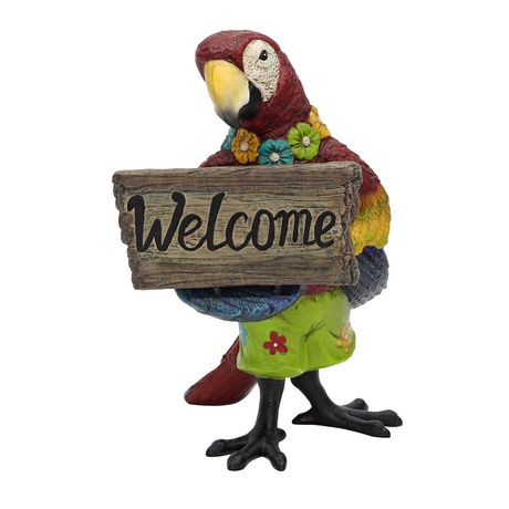 hometrends Bilingual Welcome Parrot Garden Décor | Walmart Canada