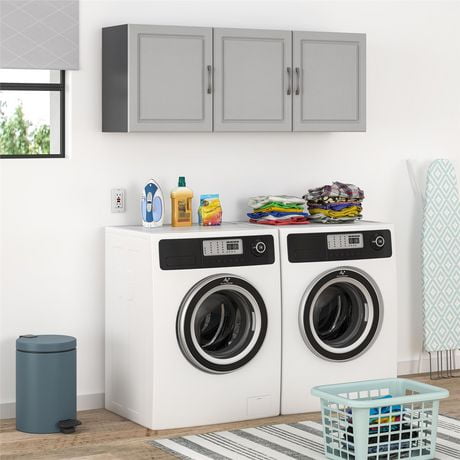 Click here for Ameriwood Home Kendall 54 Wall Cabinet  Gray Gray... prices