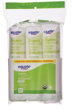 Equate Organic Cotton Rounds - Value Size 3 x 100 | Walmart Canada