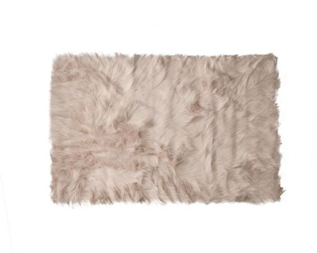 Click here for H-Luxe Faux Fur H-Luxe Hudson Faux Fur Rug Taupe 2... prices