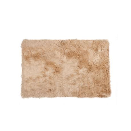 Click here for H-Luxe Faux Fur H-Luxe Hudson Faux Fur Rug Tan 2 F... prices