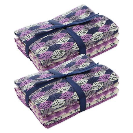 Click here for Fabric Creations Purple / Cream 5 Piece Fabric Bun... prices