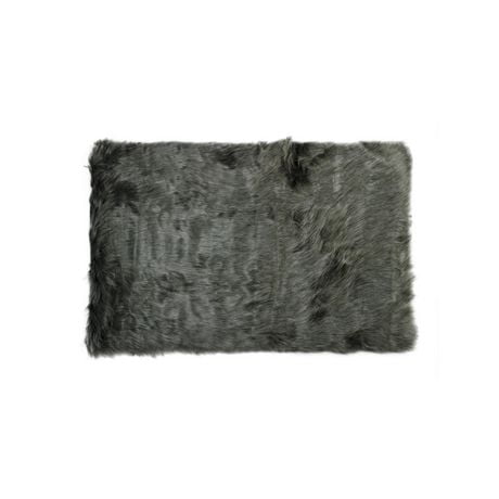 Click here for H-Luxe Faux Fur Hudson Faux Fur Rug Gray 3 Ft X 5... prices