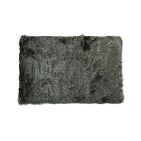 Click here for H-Luxe Faux Fur Hudson Faux Fur Rug Gray 5 Ft X 8... prices