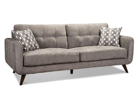 Click here for Topline Home Furnishings Grey Fabric Sofa With 2 P... prices