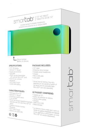 SmarTab 7" HD Tablet with Kids Ready Bumper & Headphone Bundle ...