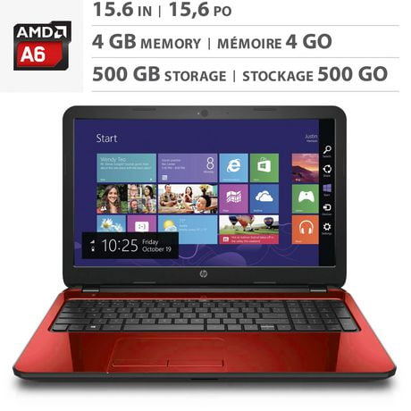 HP 15.6" Touchscreen Laptop with AMD Quad-Core A6-5200 Processor - 15 ...