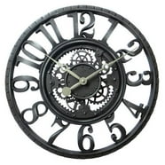 Large Decorative Wall Clock, 40 Inch Round Oversized Roman Numeral ...