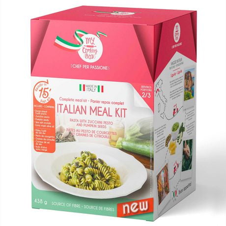 Italian Pasta Meal Kit - Fusilli with Zucchini Pesto - My Cooking Box ...