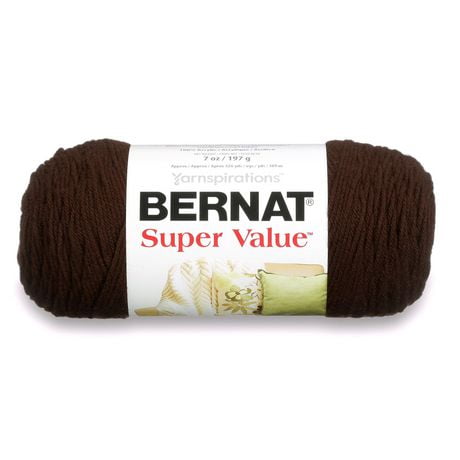 Click here for Bernat Super Value Yarn (197 G  7 Oz) Chocolate prices