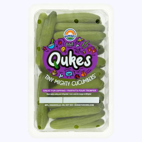 Sunset Qukes Tiny Mighty Cucumbers 12oz, Qukes 12oz Mini Cucumbers ...