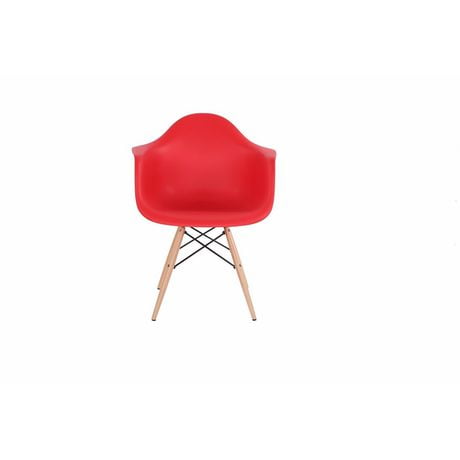 Click here for Nicer Furniture Red Wooden Legs Eames Dar Chair Re... prices