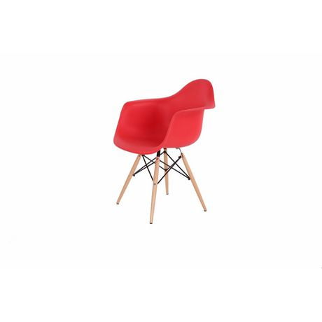 Click here for Nicer Furniture Red Wooden Legs Eames Dar Chair Re... prices