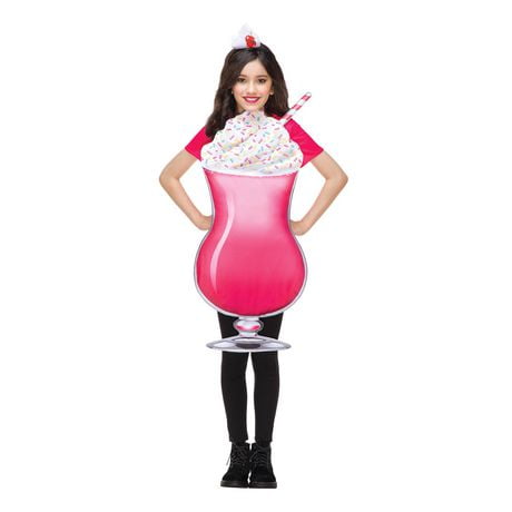 PARTYHOLIC STRAWBERRY MILKSHAKE COSTUME (ONE SIZE) | Walmart Canada