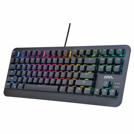 onn. ONA23HO018C RGB Mechanical Compact Tenkeyless (TKL) Gaming ...