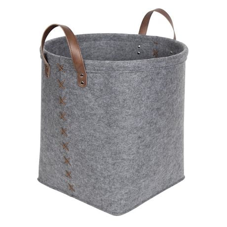 Click here for Canadiana Dalila Tall Tote With Handles Gray/Brown... prices