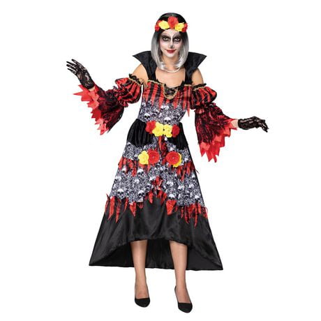 PARTYHOLIC SKULL & ROSE PIRATE COSTUME (MEDIUM) | Walmart Canada