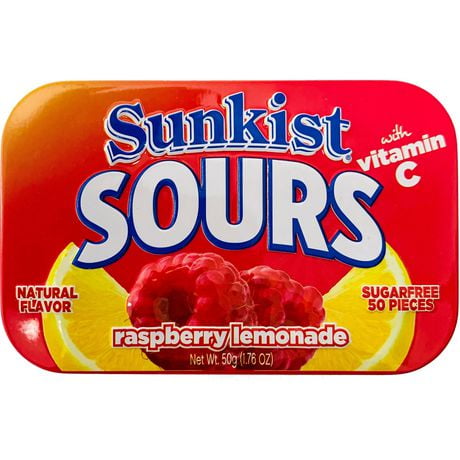 Sunkist Sours with Vitamin C - Raspberry/Lemonade, A Deliciously Fruity ...