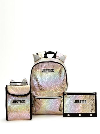 Justice 3 Piece Cheetah Backpack Set | Walmart Canada