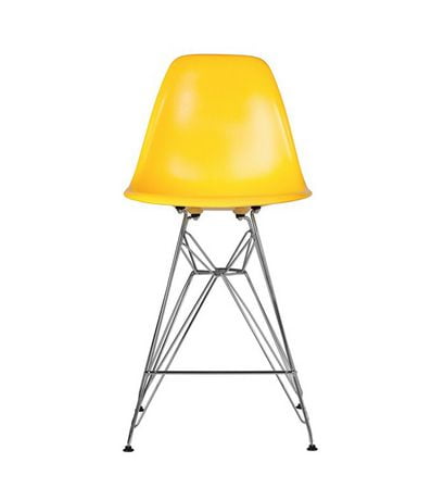 Click here for Heavenly Collection Yellow & Chrome Counter Stool... prices