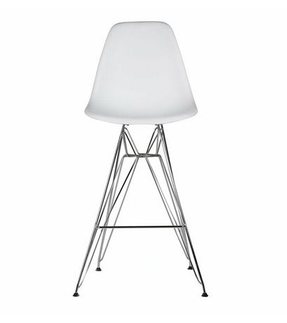 Click here for Heavenly Collection White & Chrome Counter Stool W... prices