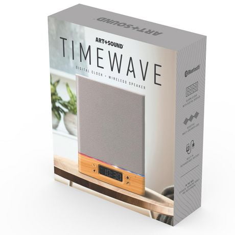 Click here for Art+Sound Timewave Alarm Clock Bluetooth Speaker W... prices