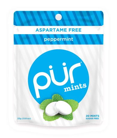 PUR Mints Sugar Free Mints with Xylitol - Natural Peppermint Flavour ...
