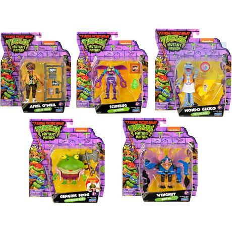 Teenage Ninja Turtles Mutant Mayem Figure Pack Sidekicks 5 Pack Set ...