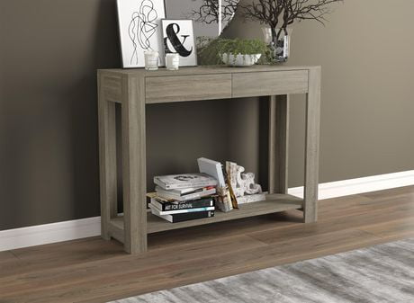 Click here for Safdie & Co. Console Table 40L Dark Taupe 2 Drawer... prices