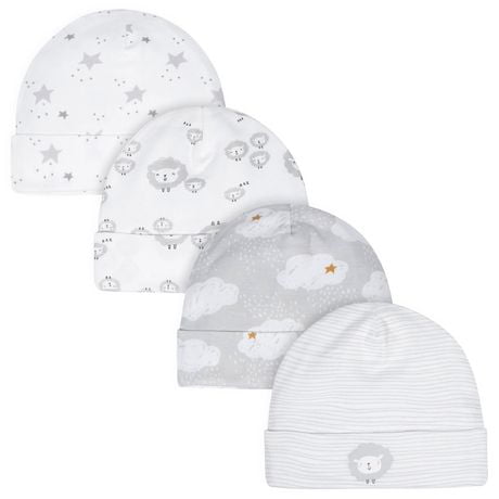 Click here for Gerber Childrens Wear Gerber Babys 4-Pack Caps Gre... prices