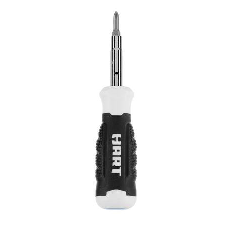 HART 9-in-1 Screwdriver with Philips Head, Slotted, Nut Driver, and ...