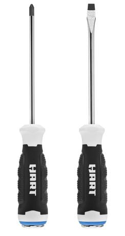 HART 2-Piece Demo Screwdriver Set, Phillips and Slotted Magnetic Tips ...