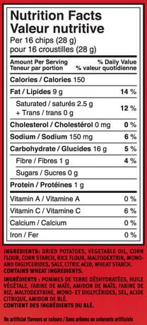 Pringles Original Potato Chips 148 G | Walmart Canada