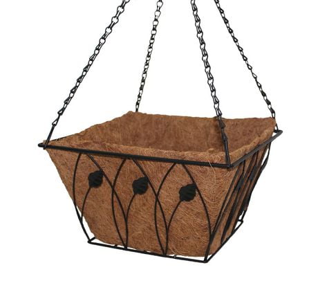 hometrends 12" SQ Hanging Coco Basket - Walmart.ca