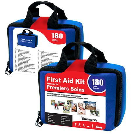 Emergency First Aid 180 Piece Essential First Aid Kit | Walmart Canada