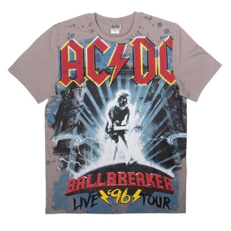 Click here for Ac/Dc Mens Short Sleeve T-Shirt Grey S prices