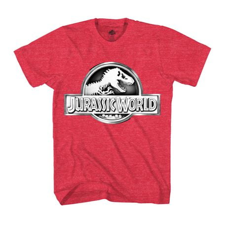 Click here for Mens Jurassic World Logo Hack T-Shirt Red S prices