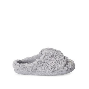 ISOsp by isotoner Women's Nora Chevron Microterry Slide Slippers ...