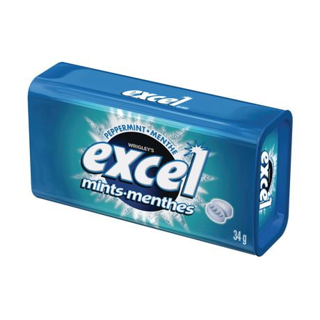 EXCEL, Peppermint Flavoured Mints, 34g, 1 Tin, 34g Tin - Walmart.ca