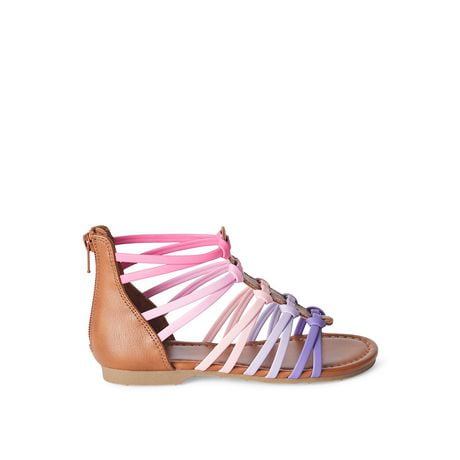 Justice Girls' Strappy Sandals, Sizes 11-3 - Walmart.ca