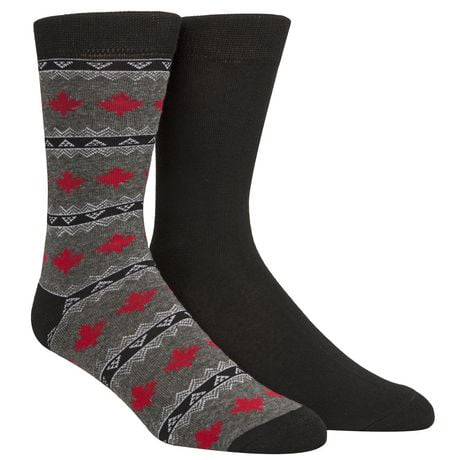 Happy Foot by Mcgregor 2 Pair Cushion Maple Leaf Crew | Walmart Canada