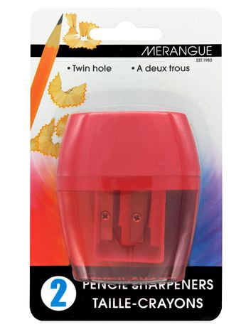 Merangue Twin-Hole Sharpener, 2-in-1, Assorted, 24 Pack | Walmart Canada
