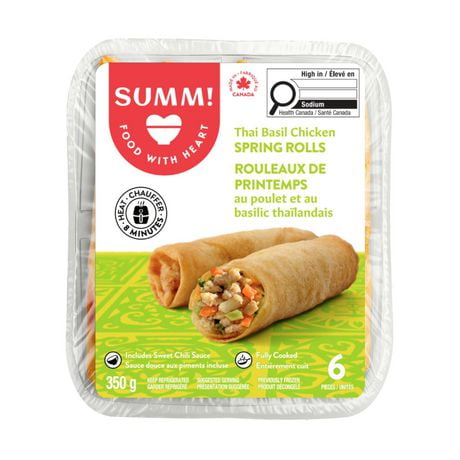 Summ! Thai Basil Chicken Spring Rolls, 350 g - Walmart.ca