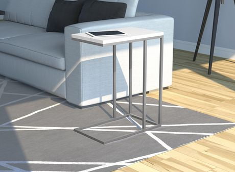 Click here for Safdie & Co. Accent Table - White/ Silver Metal Fr... prices