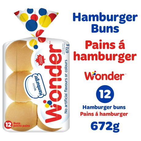Wonder White Hamburger Buns, 672 g - Walmart.ca