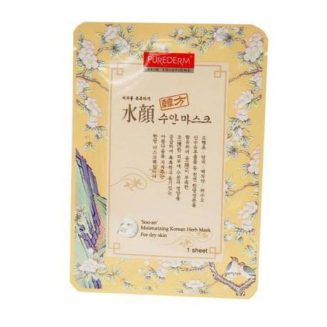 SAMTACK INC Purederm ‘Soo-An’ Moisturizing Korean Herb Mask | Walmart ...