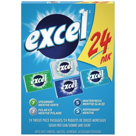 Excel Sugar Free Chewing Gum, Variety Pack | Walmart Canada