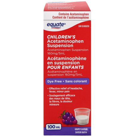 Equate Children's Acetaminophen Suspension, 100 mL - Walmart.ca